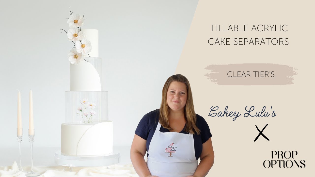 Introducing Acrylic Fillable Clear Tiers - How to use acrylic cake separators with @cakeylulus