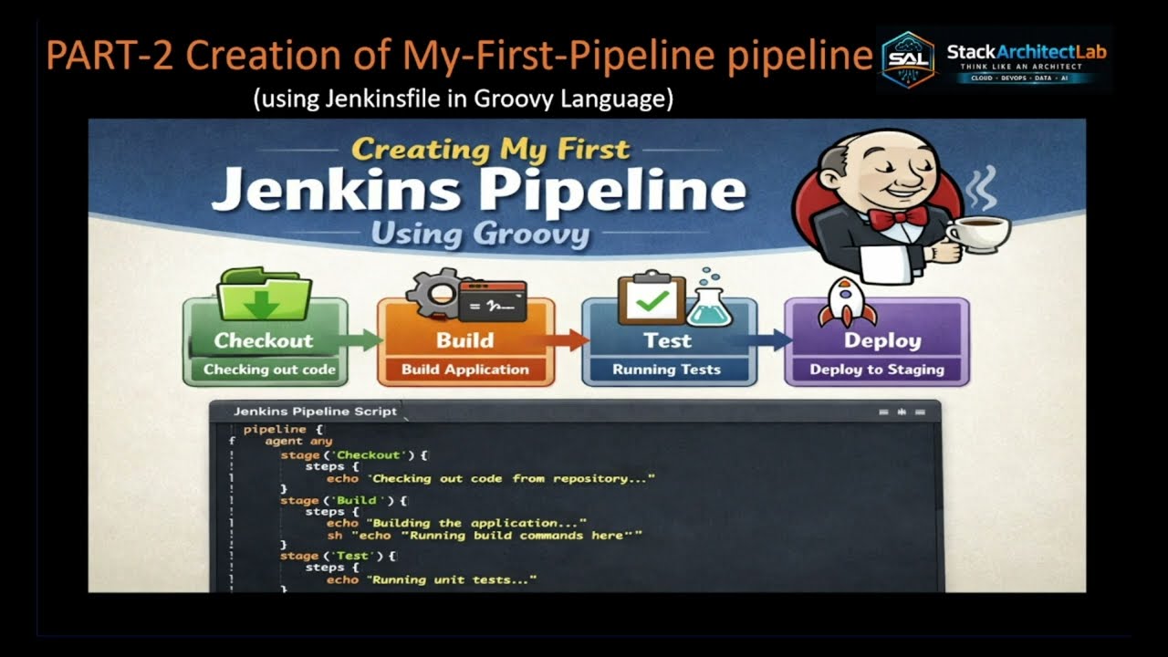 Jenkins Groovy Pipeline with SCM End to End + Troubleshooting