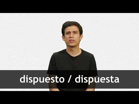 English Translation of “DISPUESTO” | Collins Spanish-English Dictionary