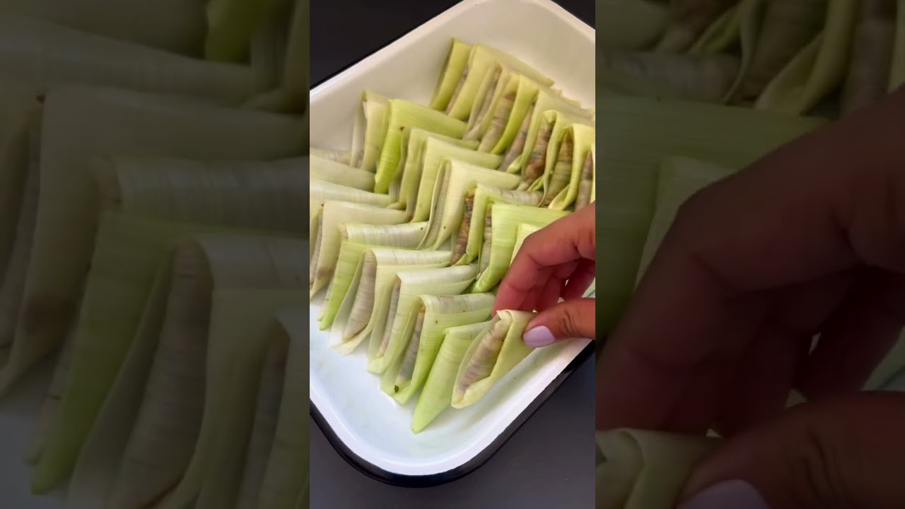 These flavorful stuffed leeks make for a super elegant and unique appetizer or side dish