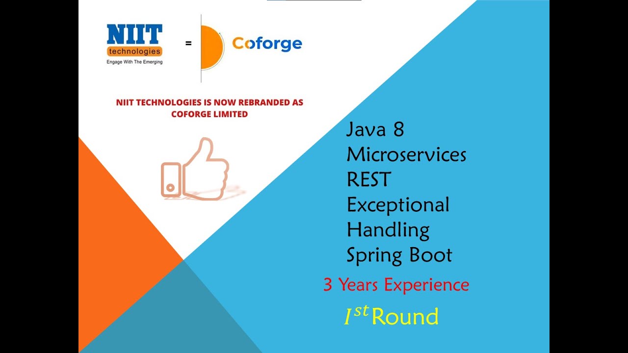 Coforge | NIIT | Round 1 | Java Interview Questions and answer | Spring | Spring Boot | Java8 | REST