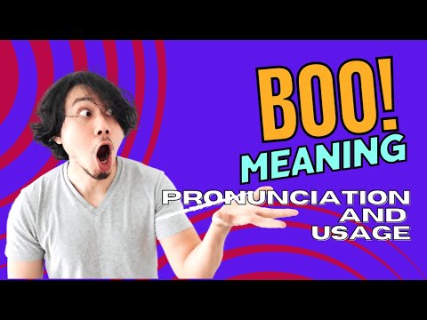 Mysteries of Word 'Boo' | Usage | Meaning, and Origin Explained | Professor Christopher