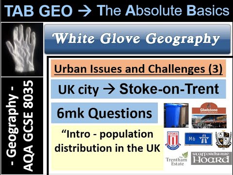Urban Issues and Challenges 3 UK city - Exam question - population distribution