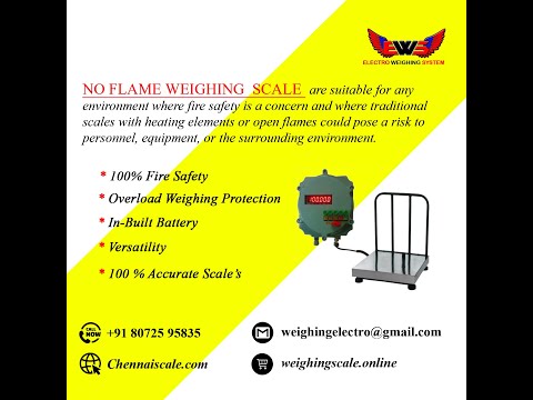 Flame Proof Weighing Scale - Flameproof Weighing Scale Latest Price ...