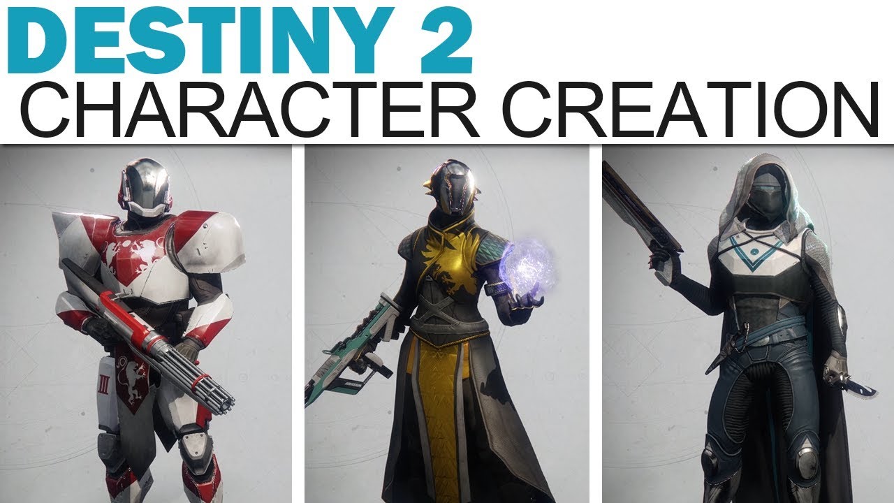 Destiny 2 - Full Character Creation ( Male & Female, All Races & Options)