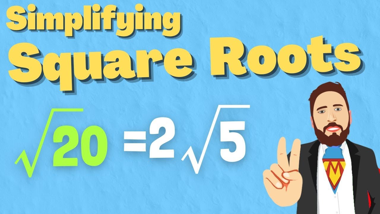 SIMPLIFYING Square Roots Using Perfect Squares | Maths Lesson