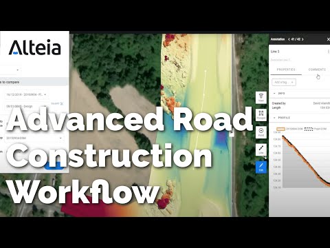 Advanced Road Construction Workflow - Alteia (Drone Analytics Software)