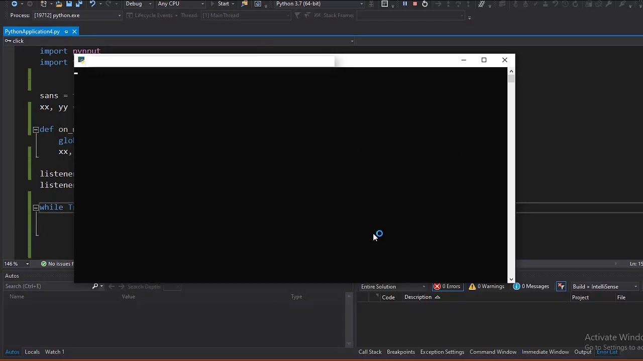 python turtle that follows your mouse