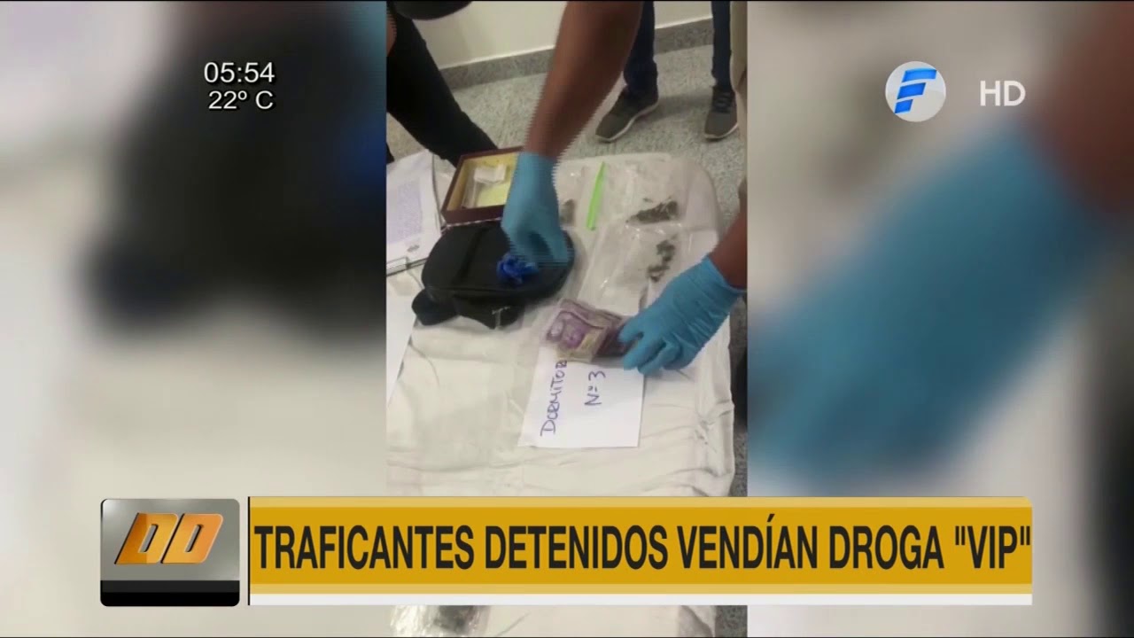 Detienen a cuatro personas que vendían droga ''VIP'' en Asunción