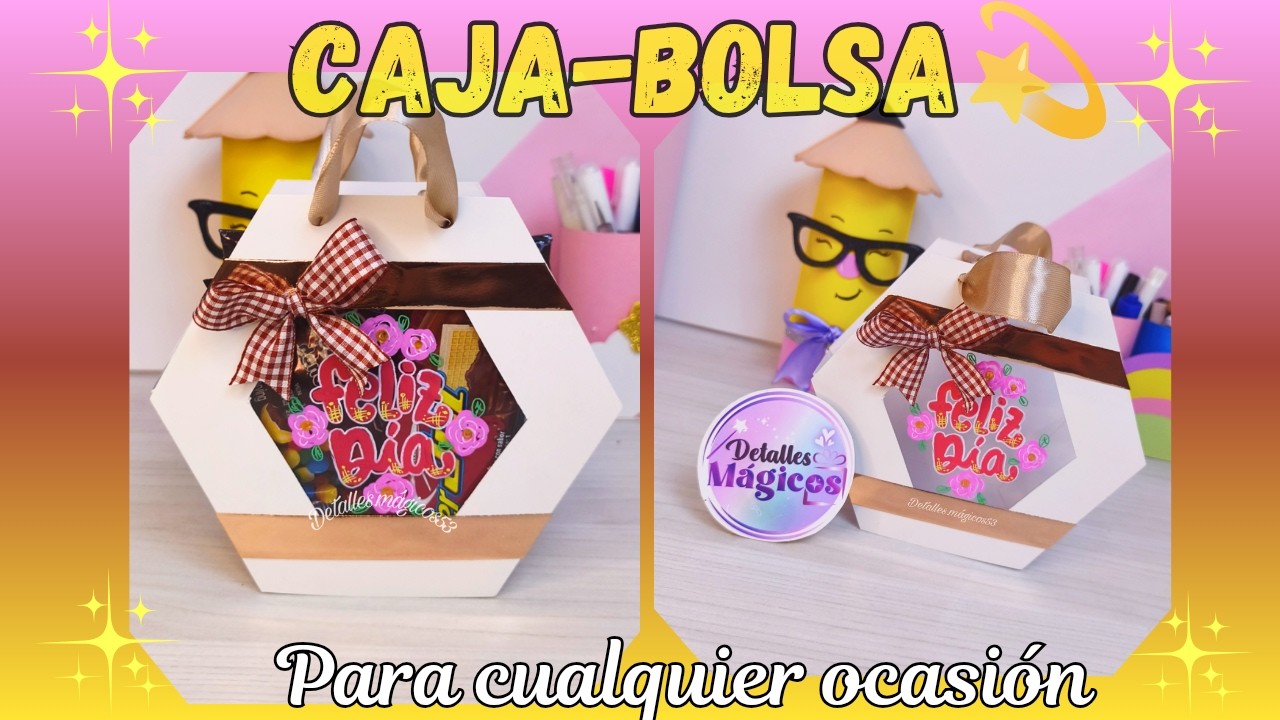 I'll show you how to make this CUTE BOX BAG 🎁💗 perfect for any occasion 🌸