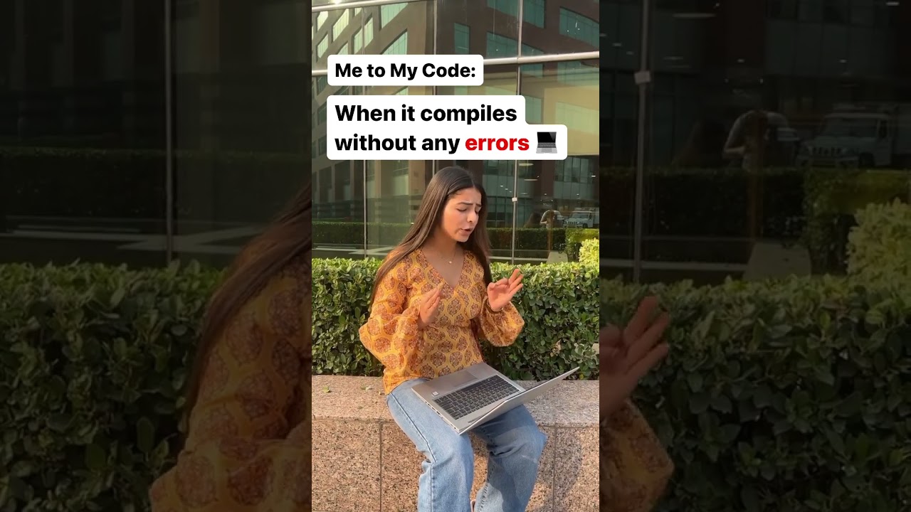 When my code compiles without any errors! | Life of a coder | Coding Ninjas #shorts #funnyshorts