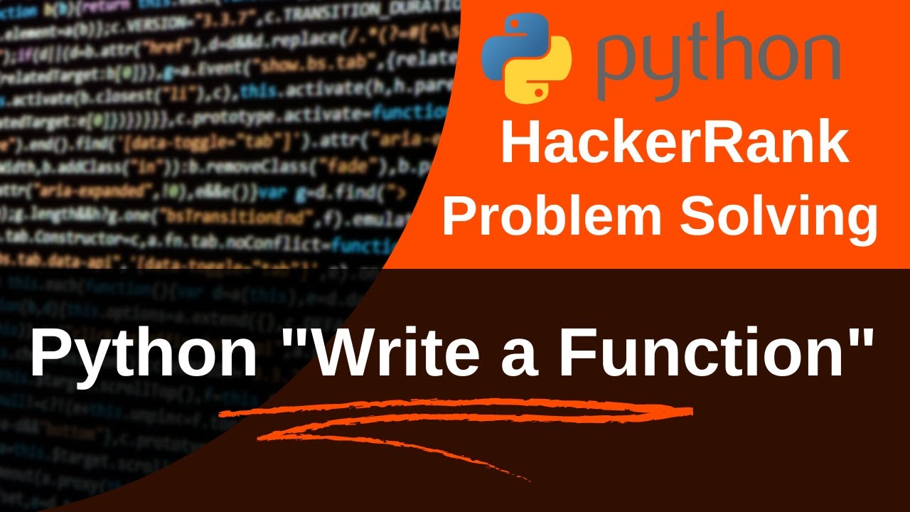 Write a function in python| HackerRank Problem | Python Solution
