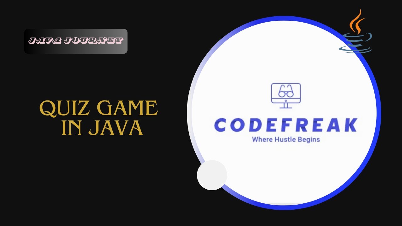 Quiz Game Using Java || Java Project for Beginners || CodeFreak