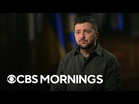 "60 Minutes" interviews Ukrainian President Volodymyr Zelenskyy from fortified war rooms