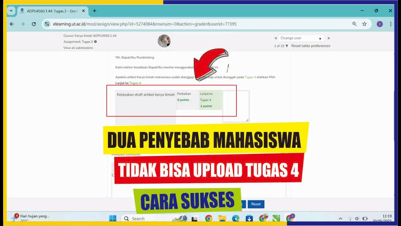Cara Upload Tugas 4 Karil UT dan Pernyataan Bebas Plagiasi