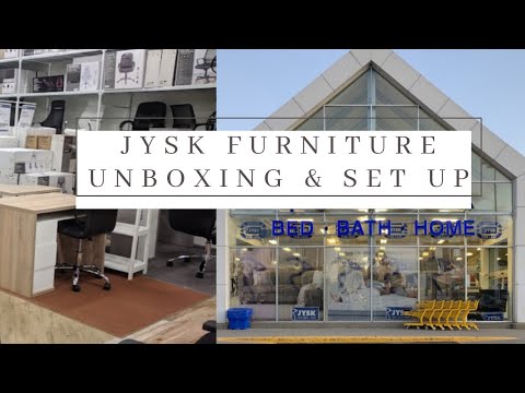 JYSK FURNITURE UNBOXING & SETUP|AFFORDABLE|MAKING THE BEST OUT OF A SMALL SPACE!