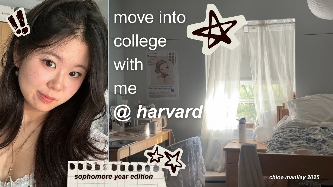 move in to college with me @ HARVARD ˙⋆✮ | sophomore year ft. decorating, unpacking, dorm tour
