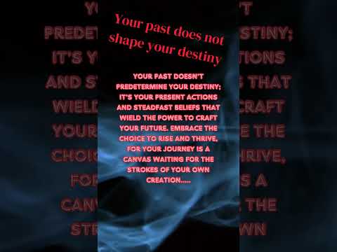 Your Past does not shape your destiny #PersonalGrowth #Motivation #youtubeshortsvideo