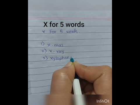 X for 5 words #5words #thewords #easywords