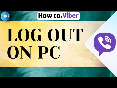 How To Log Out / Sign Out Viber On PC 2024 | Remove Your Viber Account From Computer