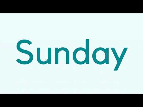 How to pronounce Sunday in English?