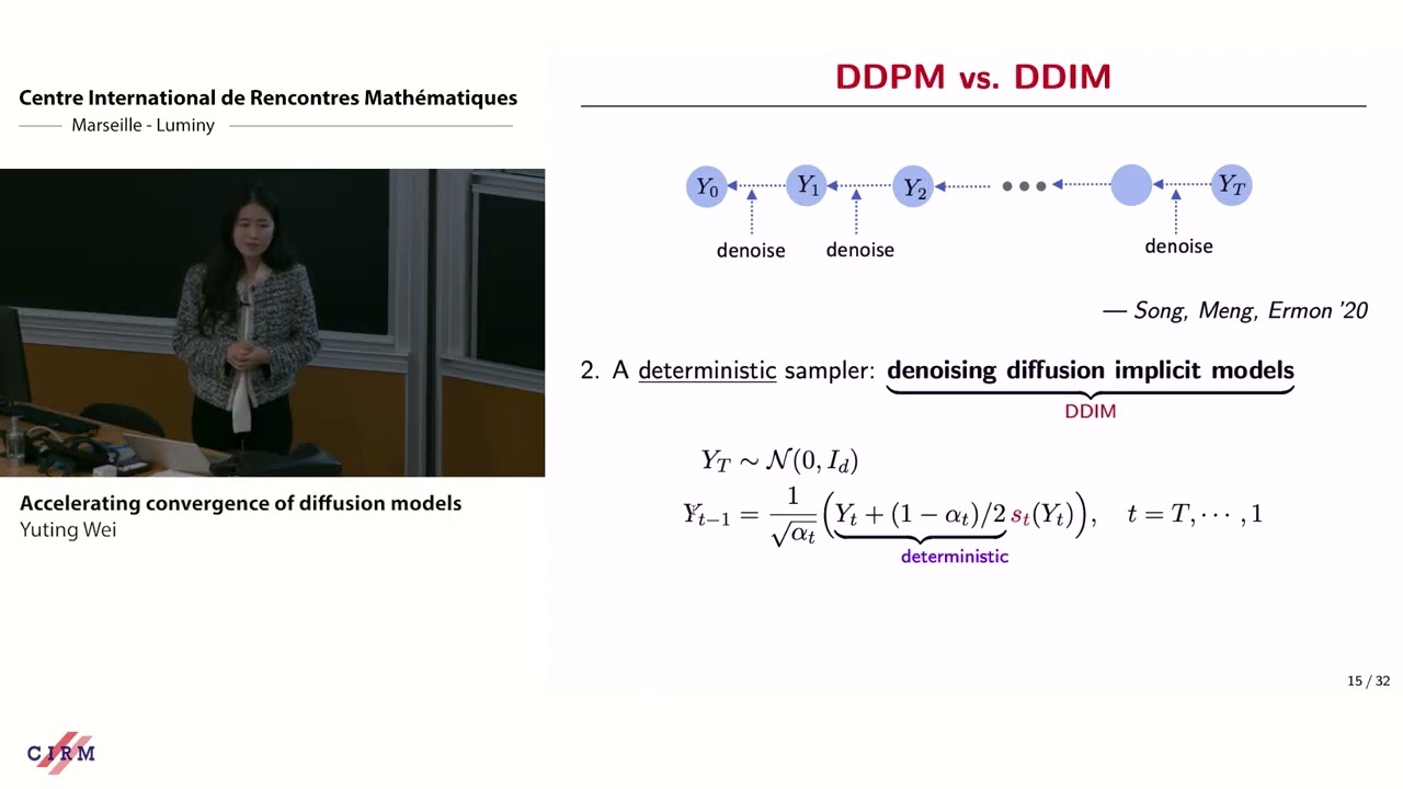 Yuting Wei: Accelerating convergence of diffusion models