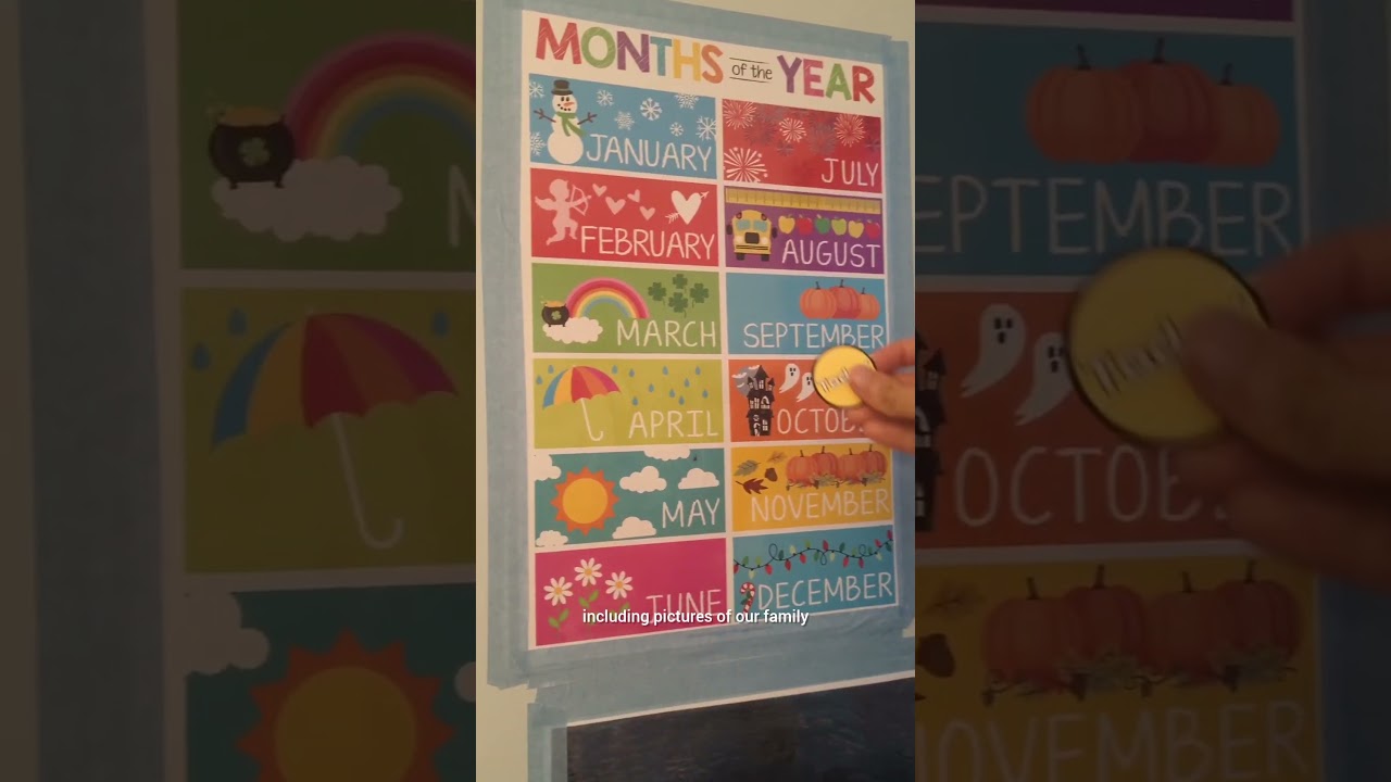Creating A Visual Calendar for my Homeschool Preschooler