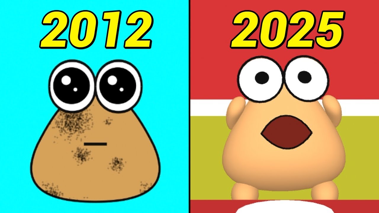 Evolution of POU (2012-2025) / Classic Pou vs 3D Pou