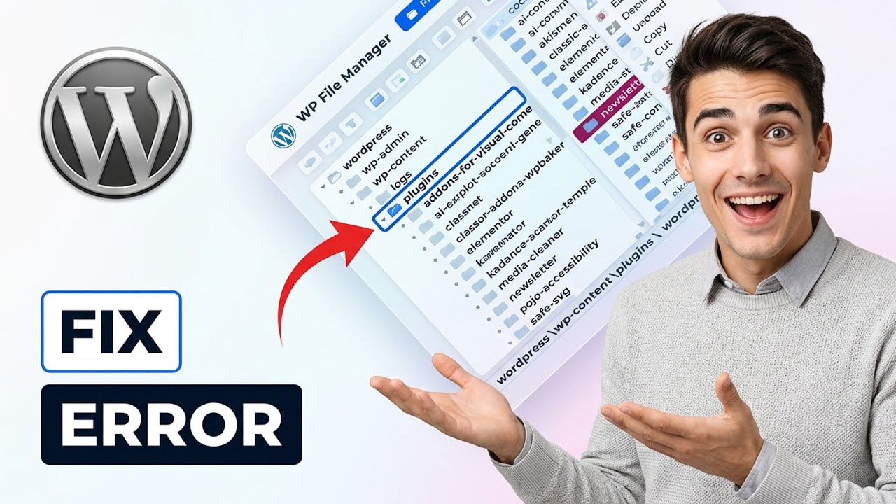 How to remove fatal error in WordPress after installing plugin (Easiest Way)(2026 Guide)