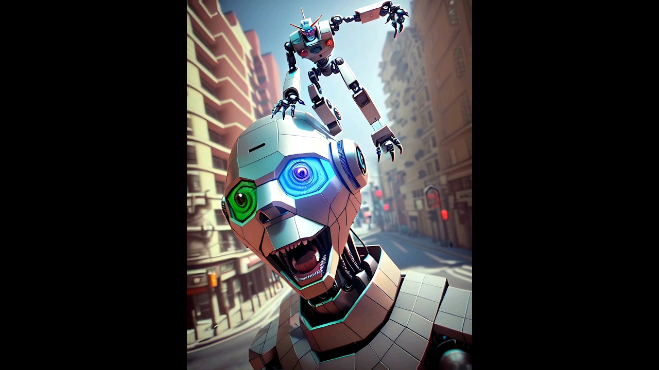 robots evolution, stable diffusion art