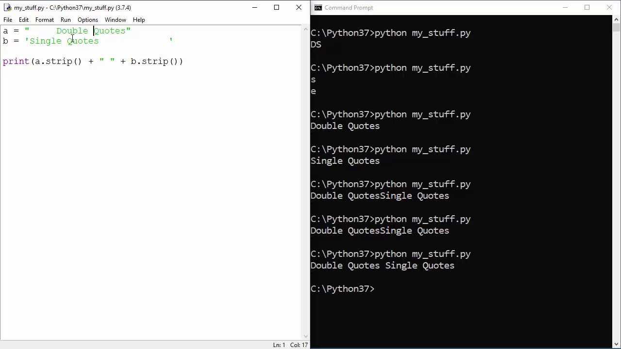 Python Tutorial - 11 - Strings - len, lower, upper