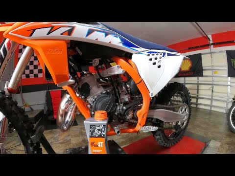KTM 125-SX OIL CHANGE AND PRE-RIDE INSPECTION