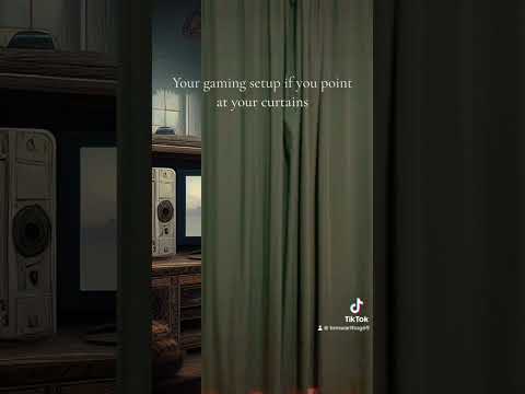 Gaming setup if you point at curtains #viraltrend #viral #edit #filter