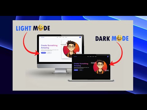 Responsive Landing Page with Dark/Light Mode Toggle | HTML, CSS & JavaScript Tutorial
