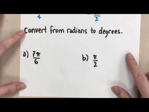 Converting between Degrees and Radians