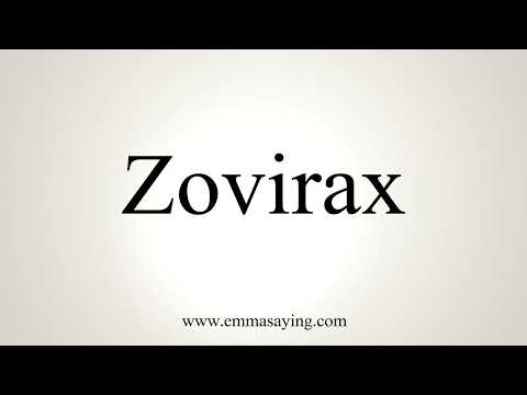 How To Pronounce Zovirax