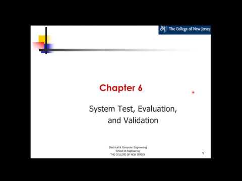 Systems Engineering Course - Chapter 6 - System Test, Evaluation, and Validation (OLD)
