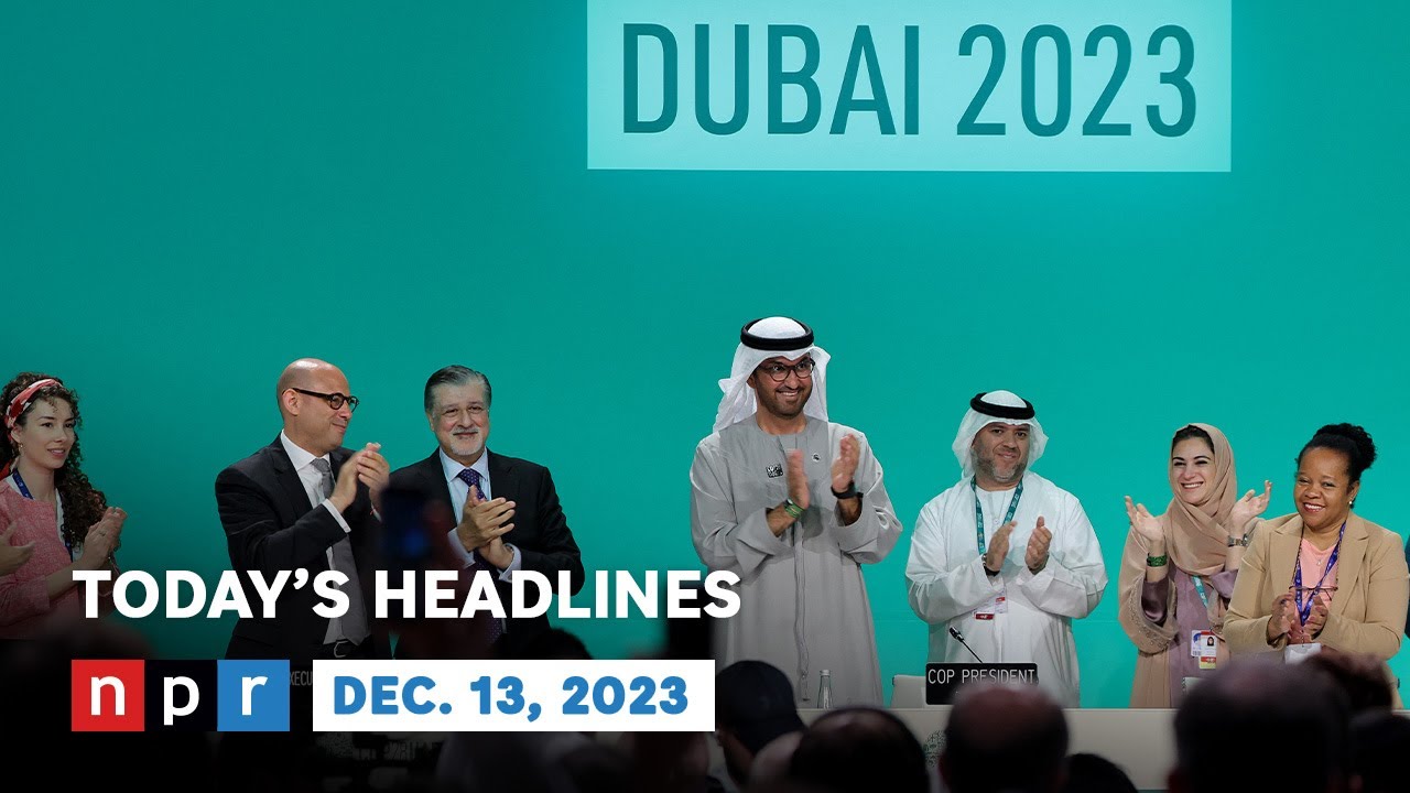 U.N. Climate Summit Ends With Historic Call To Move Away From Fossil Fuels | NPR News Now