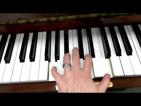 How to play a G minor 7 chord on piano