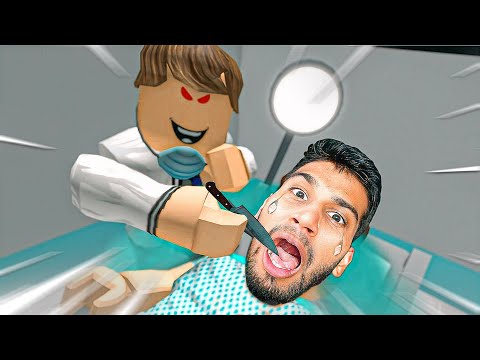 ESCAPE FROM EVIL DENTIST IN ROBLOX [ SCARY OBBY ]