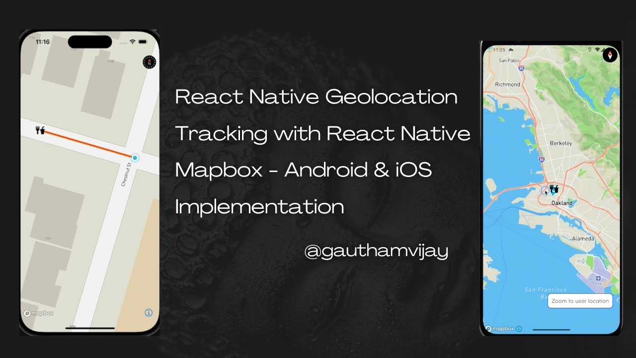 React Native Geolocation Tracking with React Native Mapbox - Android & iOS Implementation.