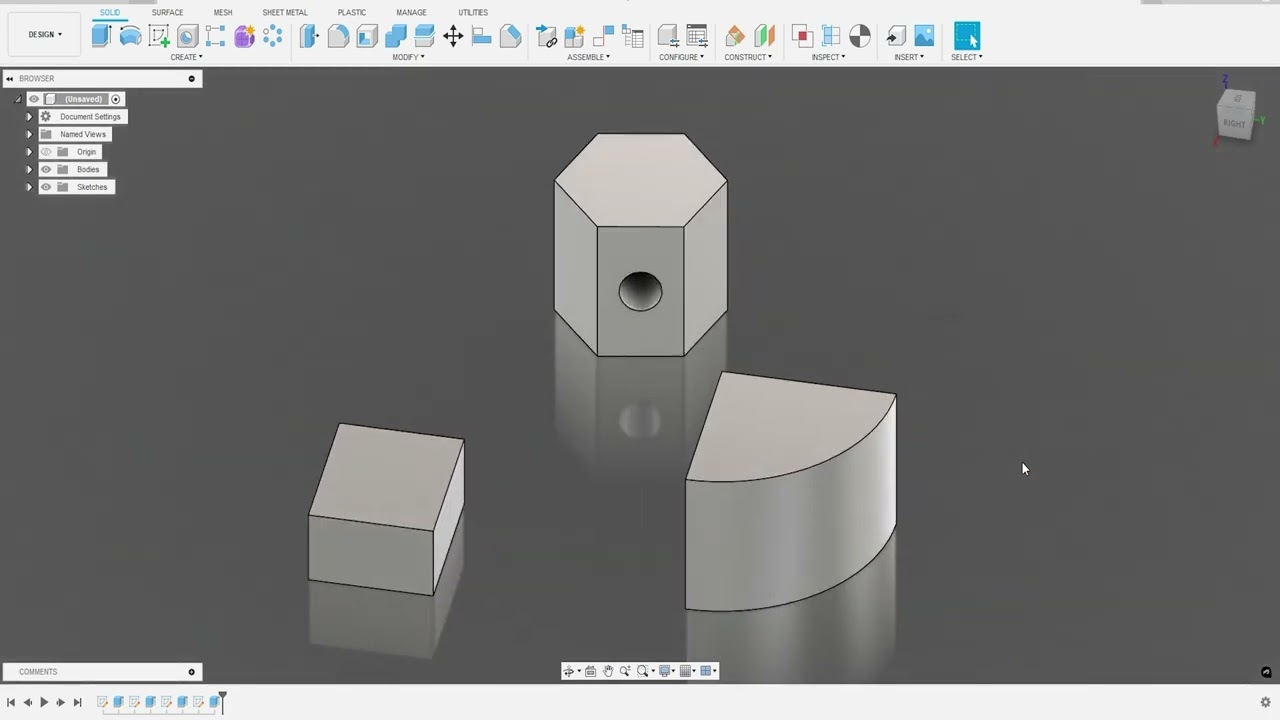 Fusion 360 quick reference tutorial - basic navigation -