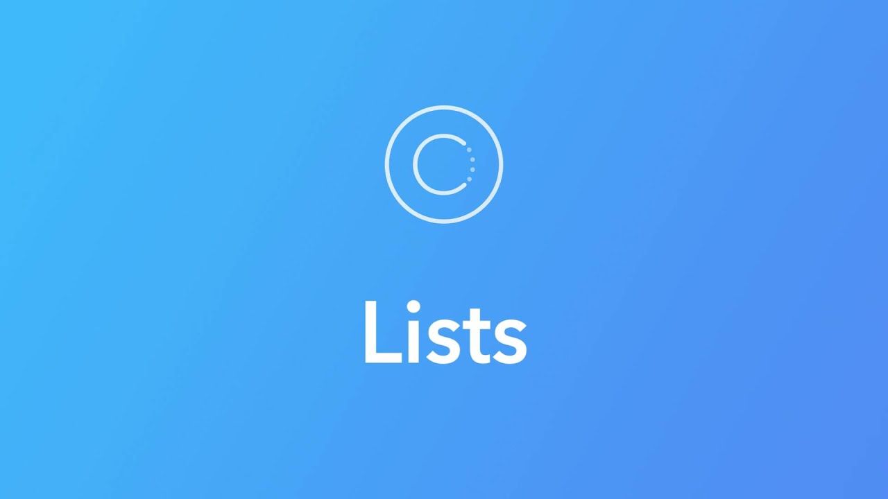 Ionic Creator Tutorials // Lists