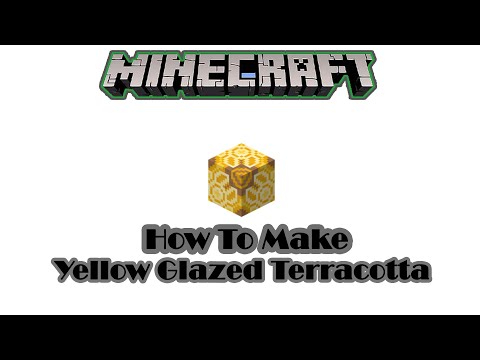 How To Make Yellow Glazed Terracotta In Minecraft [কীভাবে ইয়োলো গ্লেজড টেরাকোটা তৈরি করবেন]