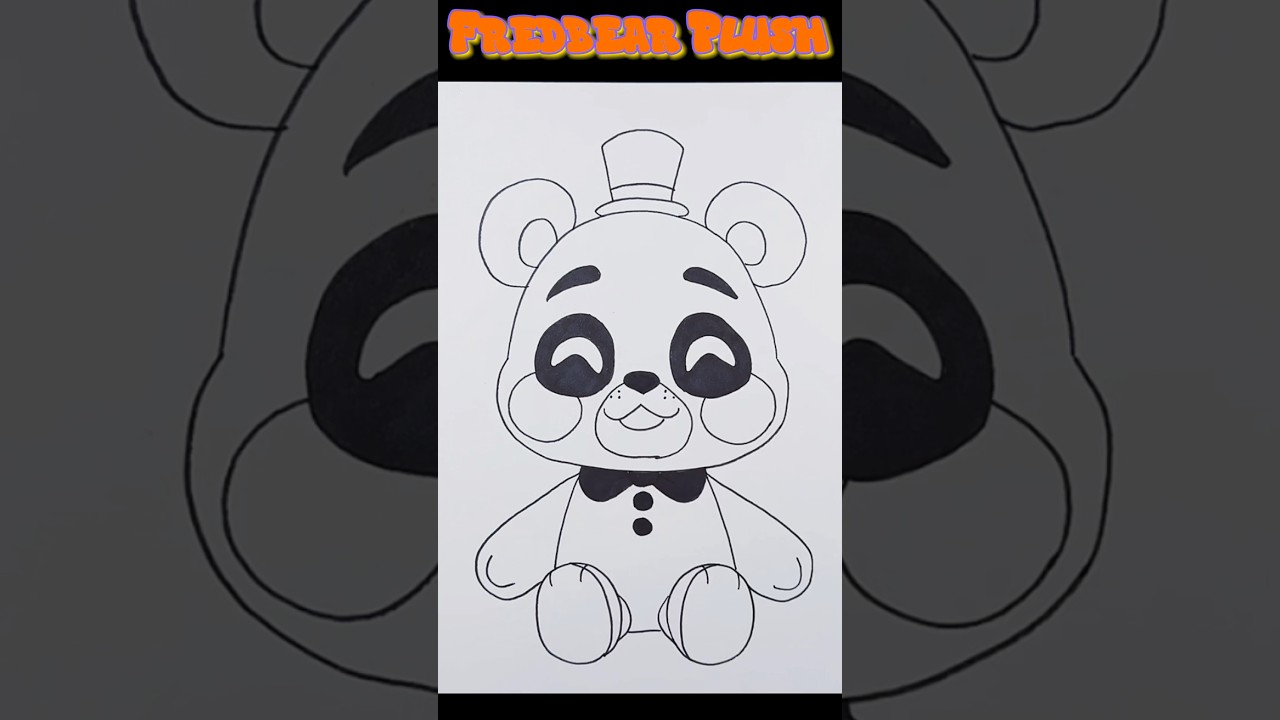 How To Draw Fredbear Plush | Five Nights At Freddy’s  #shorts #drawing #art #fnaf #fredbear