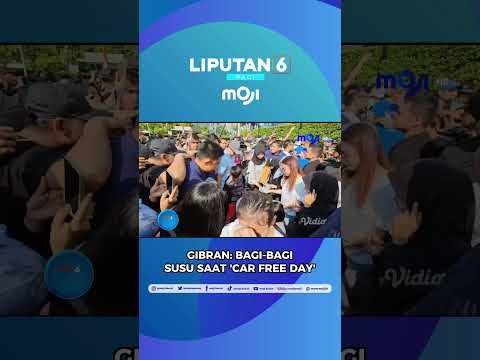 Gibran Tanggapi Bawaslu: Bagi-Bagi Susu Saat 'Car Free Day' - Liputan 6 Pagi | Moji #shorts