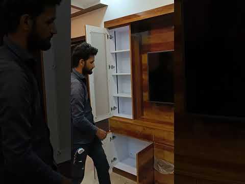TV unit & LCD Panel storage #lcdpanel #furniture