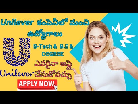 Unilever jobs #softwarejobs #freejobinformation #jobupdates #telugujobs #itjobs #salesjobs #jobs