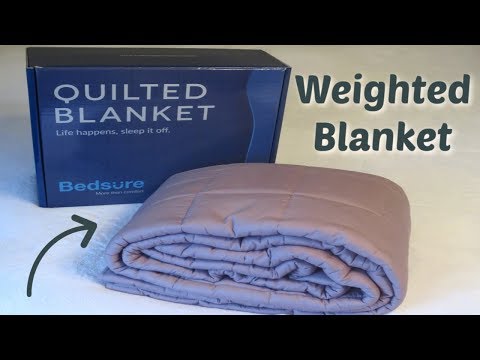 Bedsure Weighted Quilted Blanket Review + Promo Code!