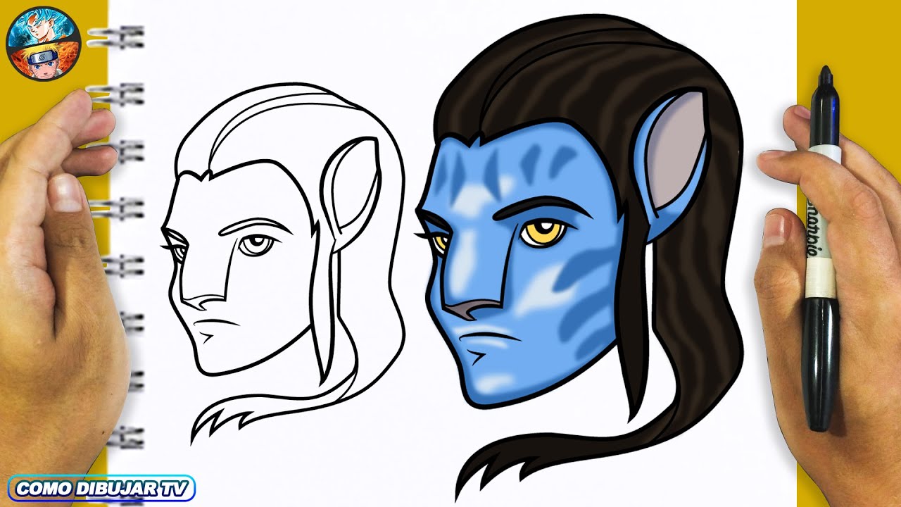 Como Dibujar a JAKE SULLY ( AVATAR 2 ) paso a paso | How To Draw JAKE SULLY drawing AVATAR